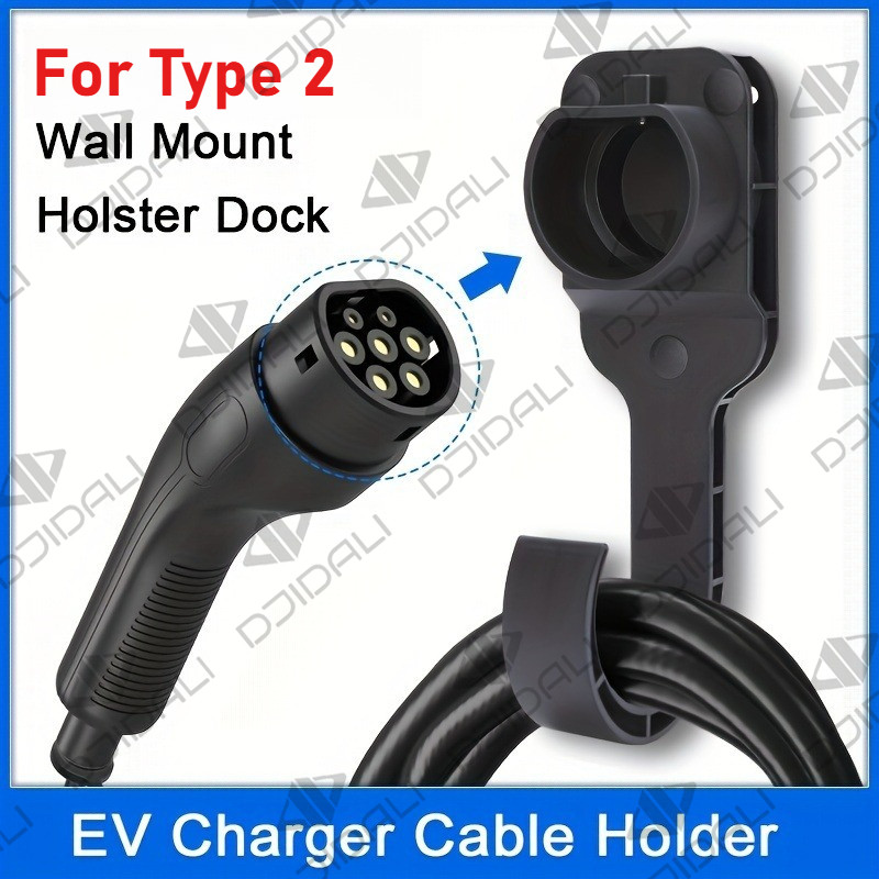 สําหรับประเภท 2 Connector EU Plug Universal Wall Mount Bracket EV ...