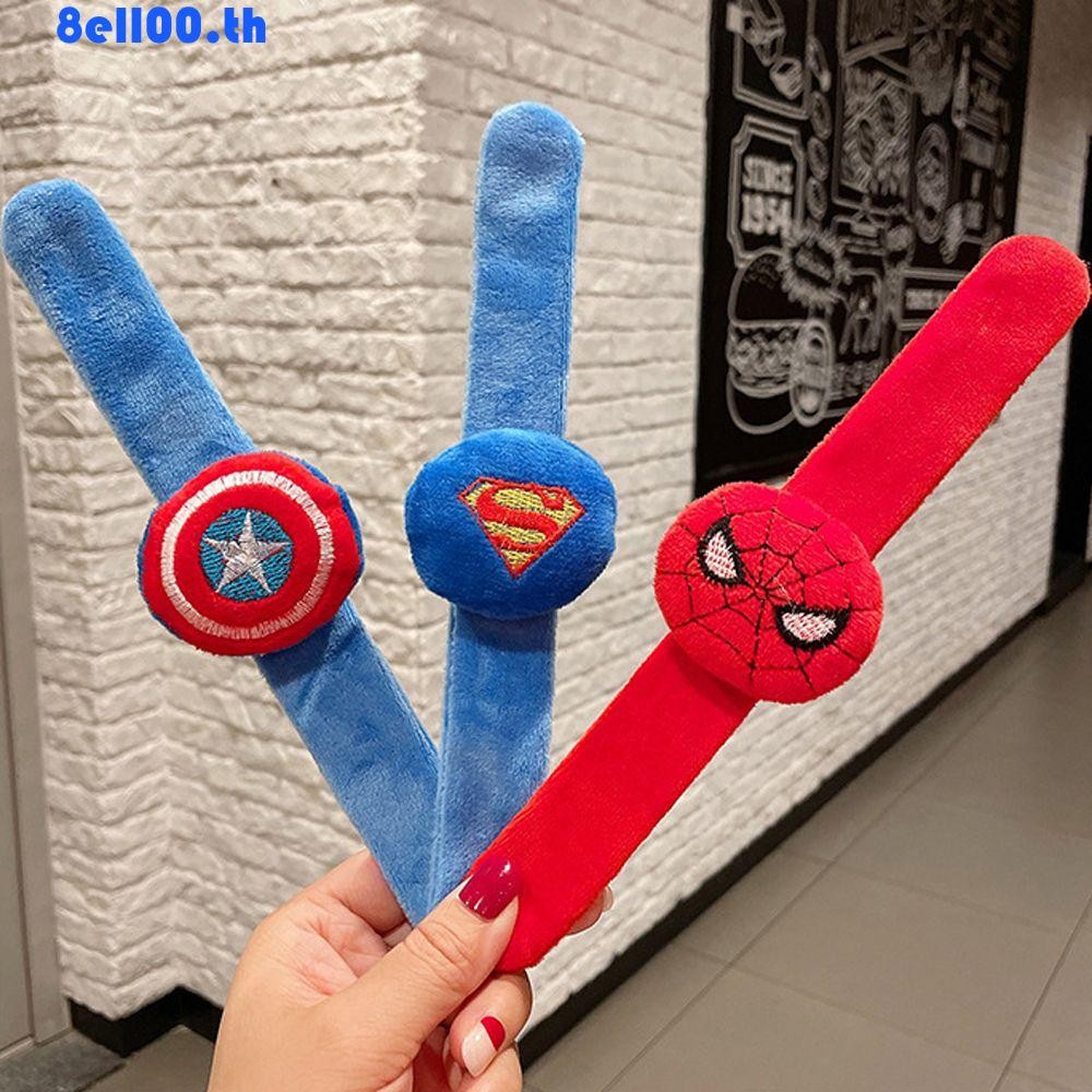 DARNELLYA สายรัดข้อมือ Avengers Spider Man กัปตันอเมริกาของเล่น Patting ...