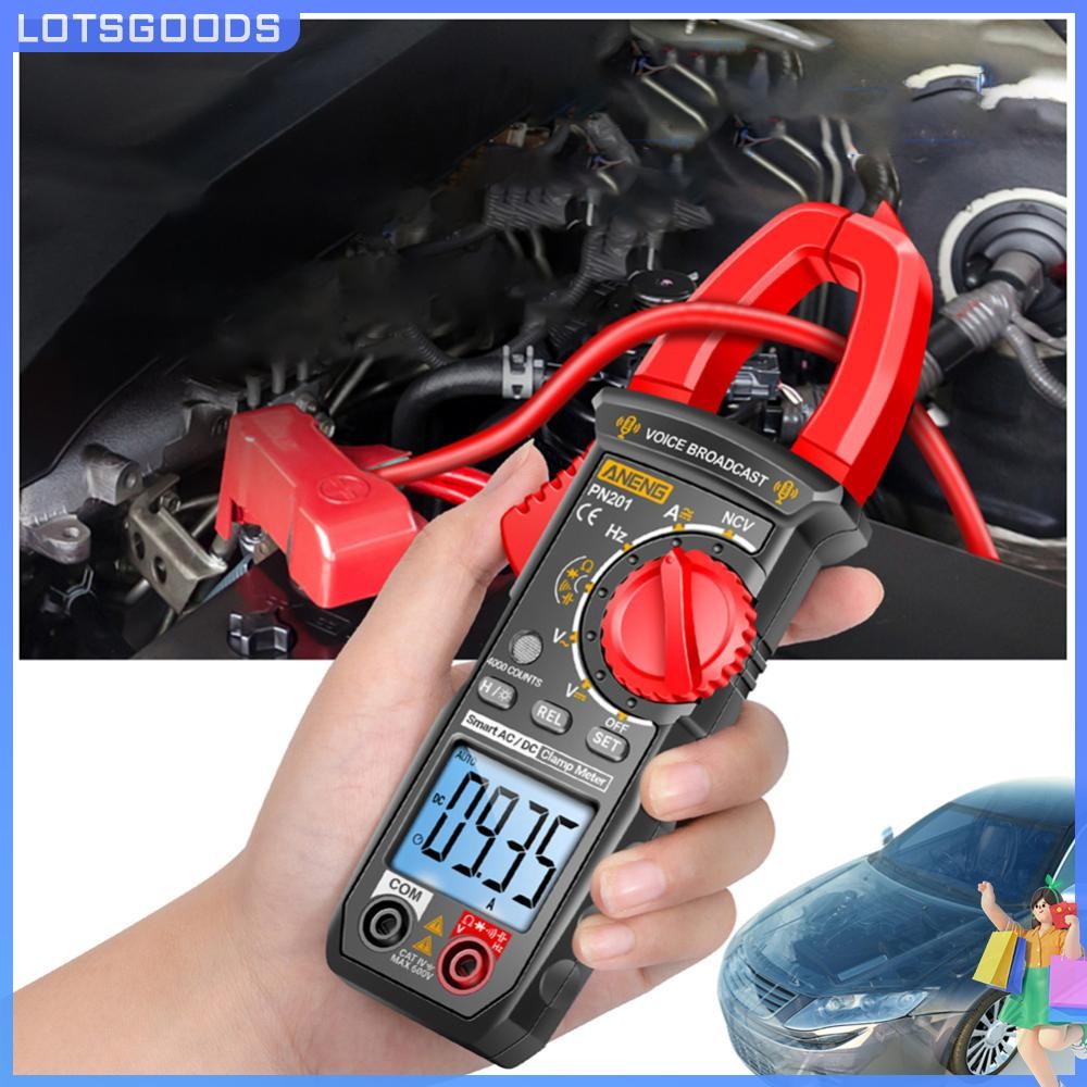 [จัดส่งในพื้นที่] Clamp Vottage Current Ohm Test Tool Auto-Ranging AC ...