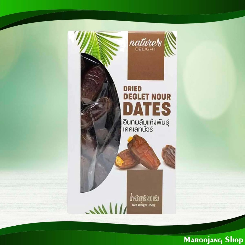 อินทผลัมแห้ง พันธุ์เดคเลทนัวร์ เนเจอร์ส ดีไลท์ 250 กรัม Dried Dates ...