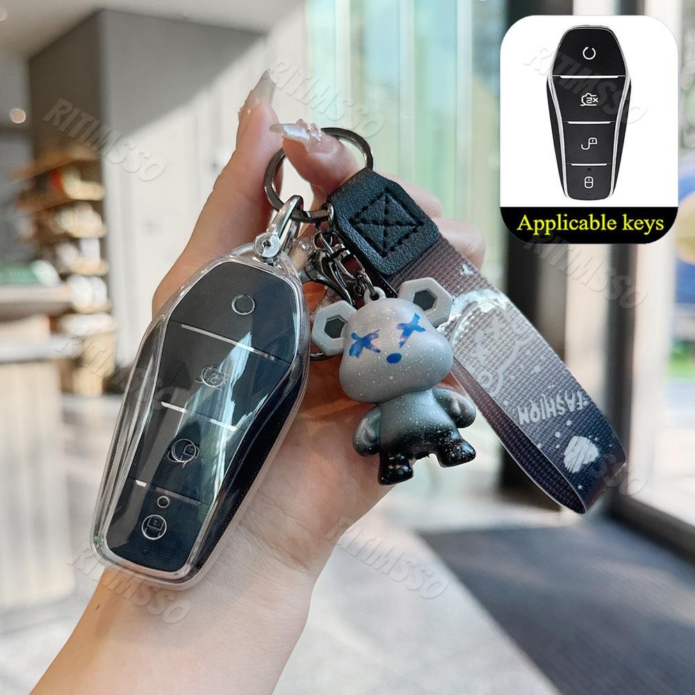TPU รถ Remote Key กรณี Fit สําหรับ BYD เพลง/Plus ATTO 3 Dolphin Tang Dmi Han EV Qin หยวน Pro E9 ...