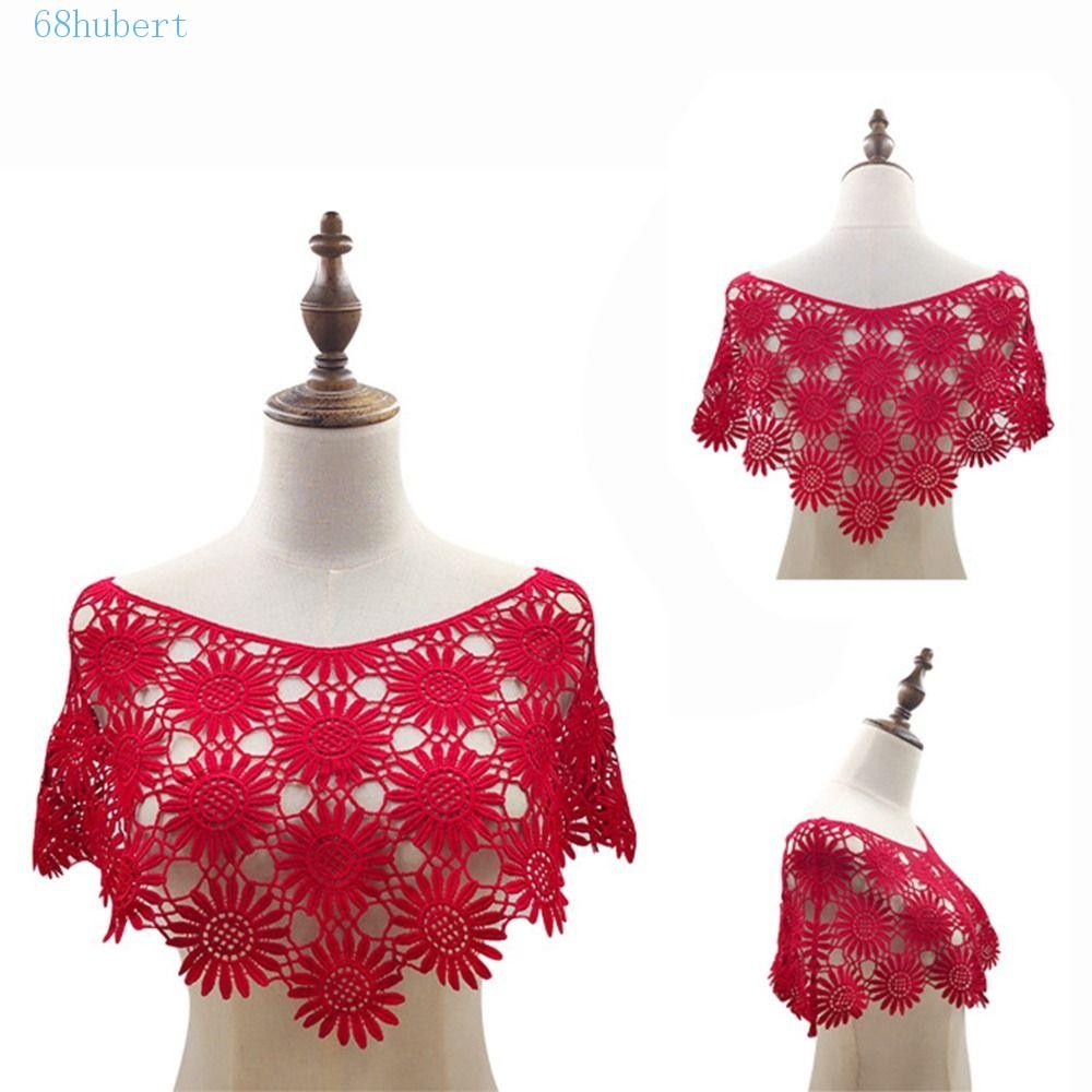 HUBERT ปลอกคอลายCrochet พอนโชลายลูกไม้ หวานๆ พร้อมเสื้อกั๊กลมกรอบ Boho ...