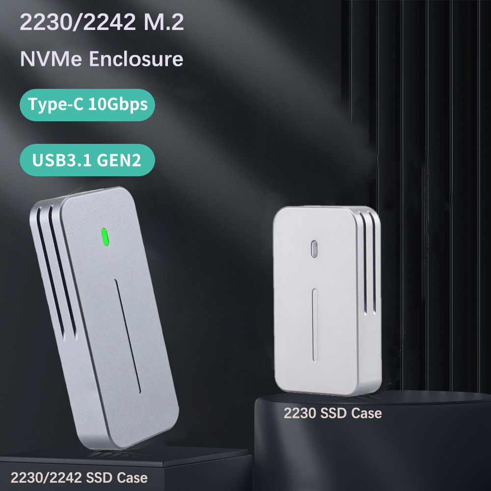 M.2 NVMe 2230 2242 SSD กรณี NVMe USB C อะแดปเตอร์ M2 กล่อง 10Gbps USB3 ...