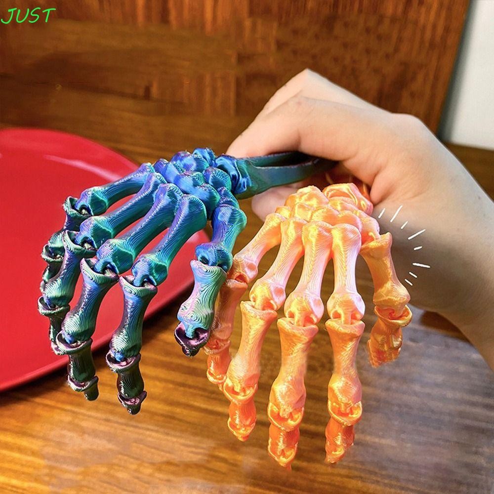 JUST Movable Joint Skeleton Claw, ยืดหยุ่น Spooky ฮาโลวีนโครงกระดูกมือ ...