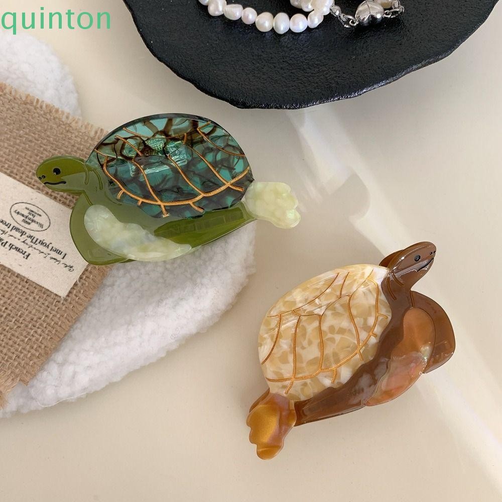 QUITON Acetate Claw กิ๊บติดผมรูปเต่าและฉลาม คอลเล็กชันสมุทรสนุกๆ ...