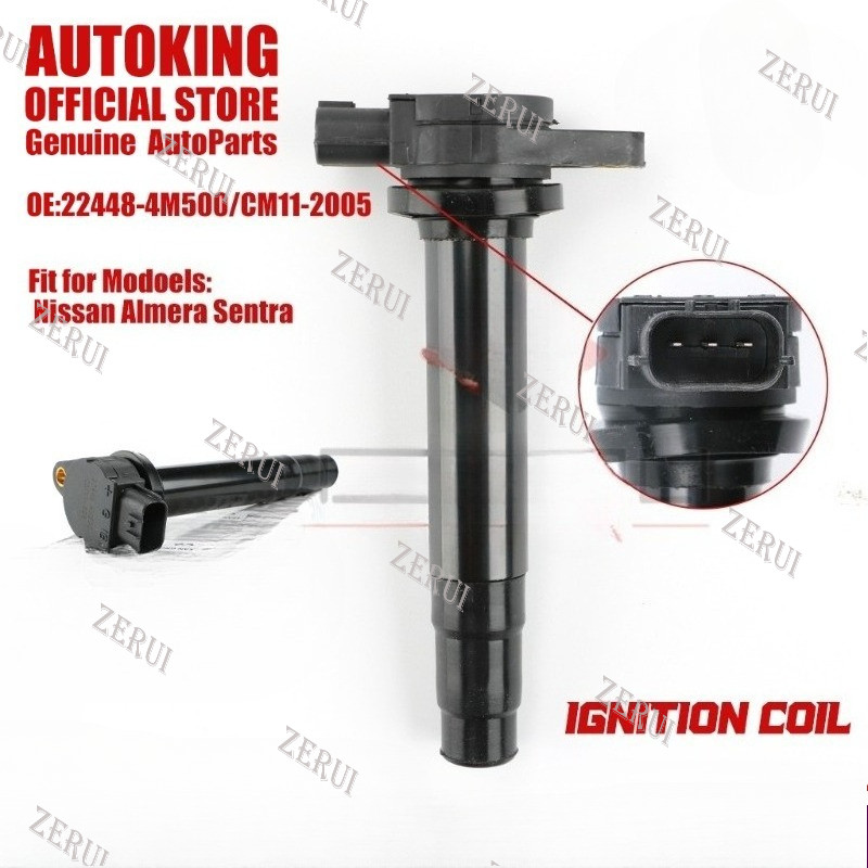 ZR สําหรับคอยล์จุดระเบิดชุดประสิทธิภาพสูงสําหรับ Nissan Almera Sentra ...