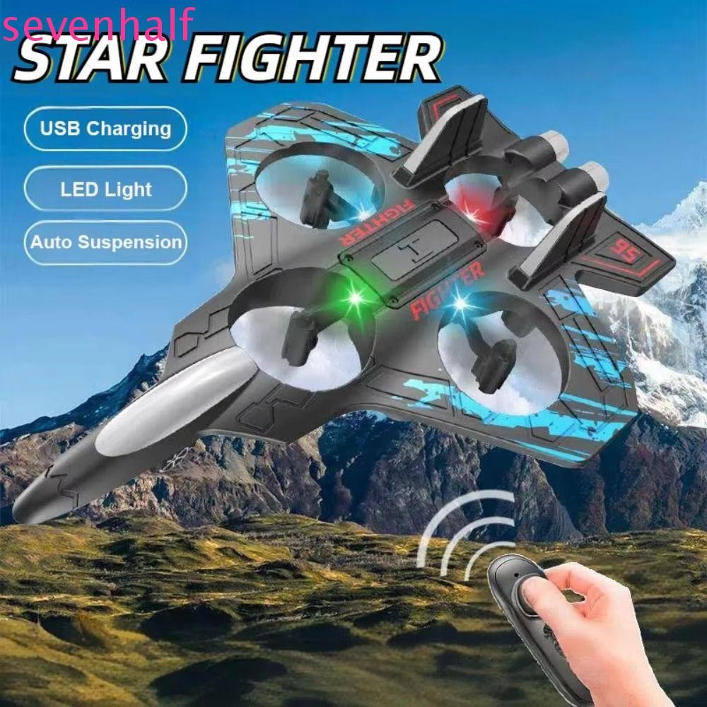 SEVENHALF เครื่องร่อนบินเฮลิคอปเตอร์ของเล่น,ชาร์จ Gravity Sensing รีโมทคอนโทรลโฟม Fighter,ทนทาน ...