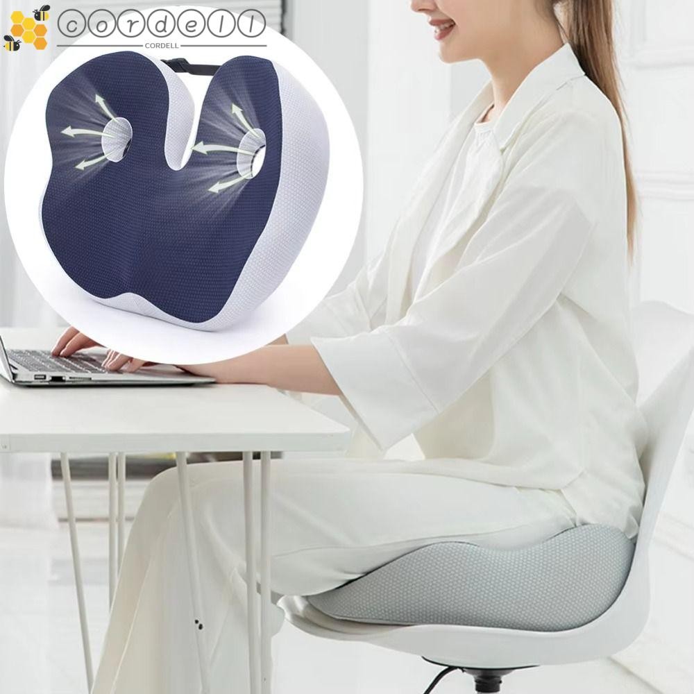 CORDELL เบาะรองนั่ง Hemorrhoid, Ergonomic Slow Rebound Sit Bone Relief ...