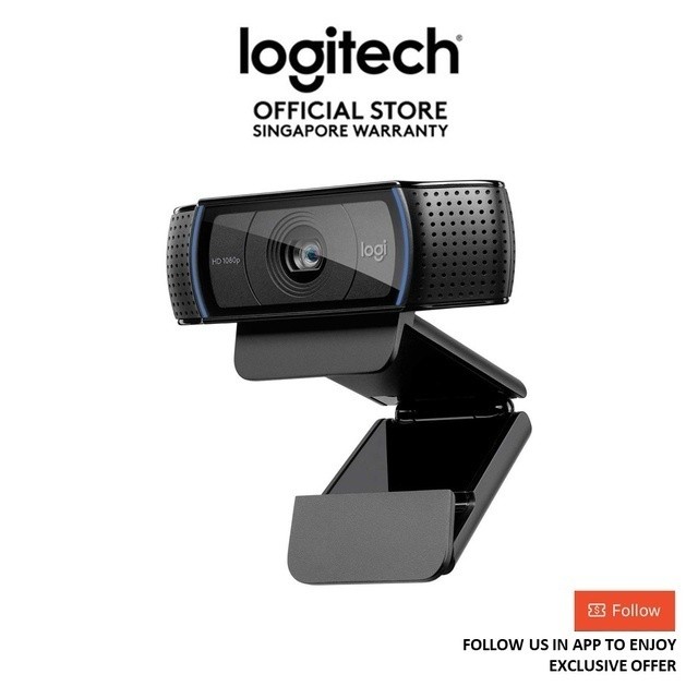 Logitech Webcam C920 Pro Full HD 1080P พร้อมเสียงสเตอริโอสําหรับสตรีม ...