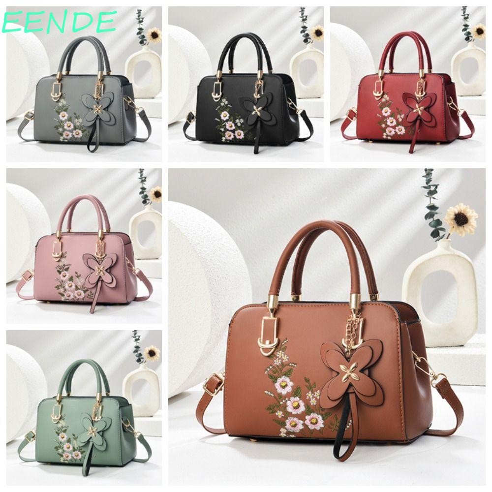 EENDE กระเป๋าสแควร์งานฝีมือ ขนาดใหญ่ ลายหวาน พลาสติกหนังPU mommy bag ...