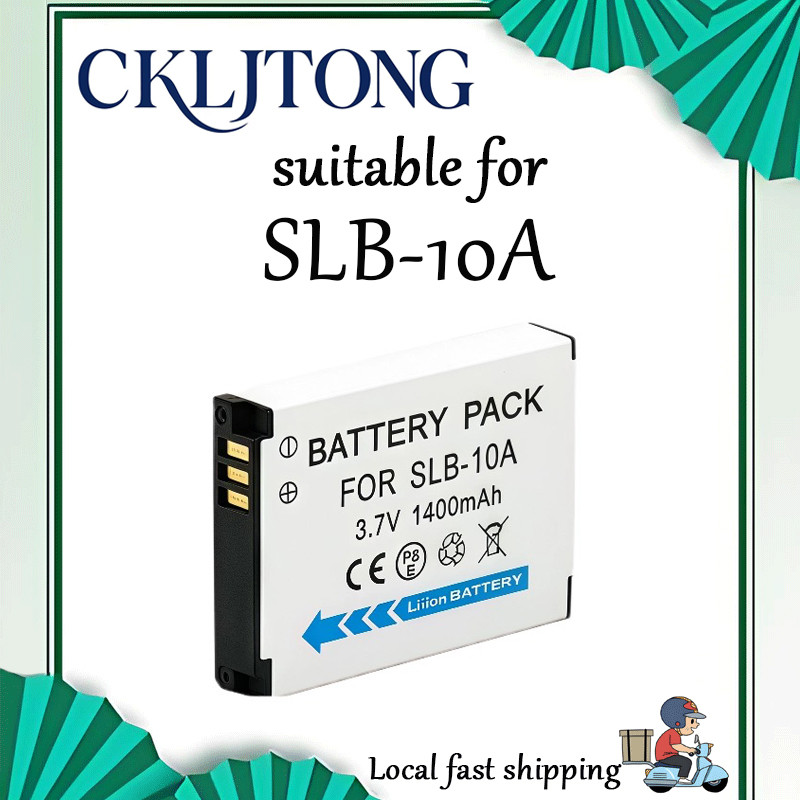 เหมาะสําหรับ Samsung SLB-10A แบตเตอรี่กล้อง ES55 ES60 PL70 PL71 PL60 ...