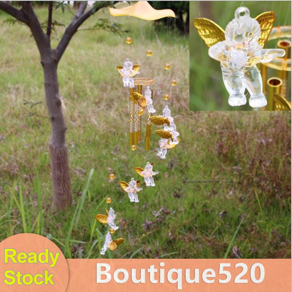 Angel Wind Chimes อลูมิเนียมอัลLOYD 5 หลอด สำหรับแขวนระเบียงกลางแจ้ง ...