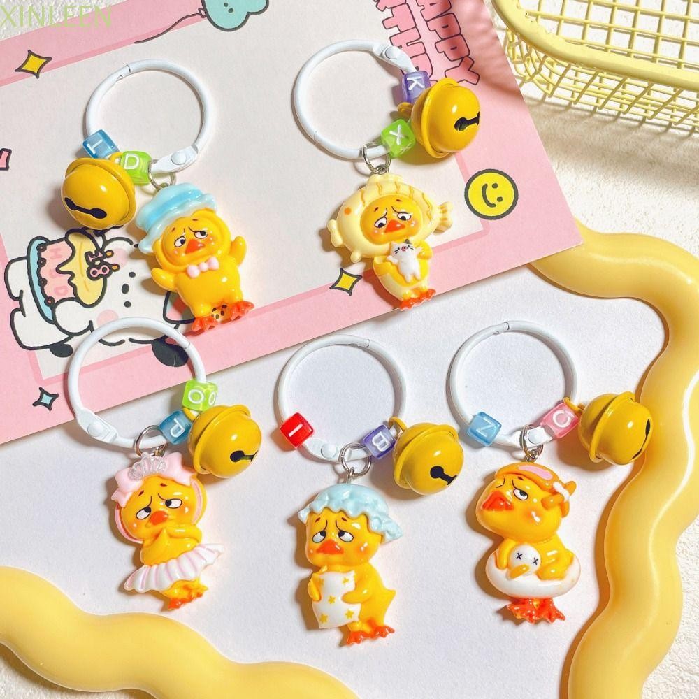 XINLEEN Annoying พวงกุญแจเป็ด, ทํางานดังนั้น Annoying เรซิ่น Upsetduck ...