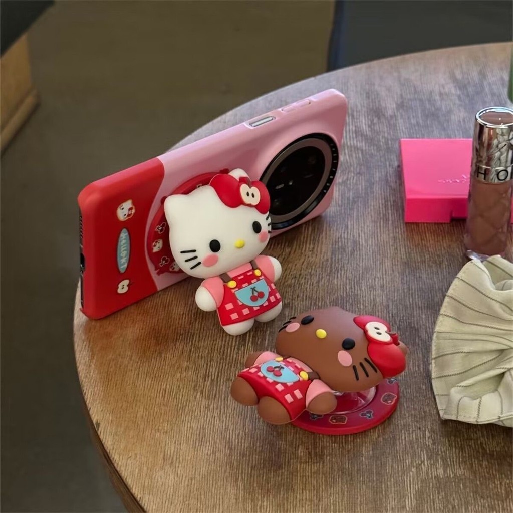 อะนิเมะ INS Bow Knot Kitty Candy Bracket แม่เหล็กโทรศัพท์ Grip Tok ผู้ ...