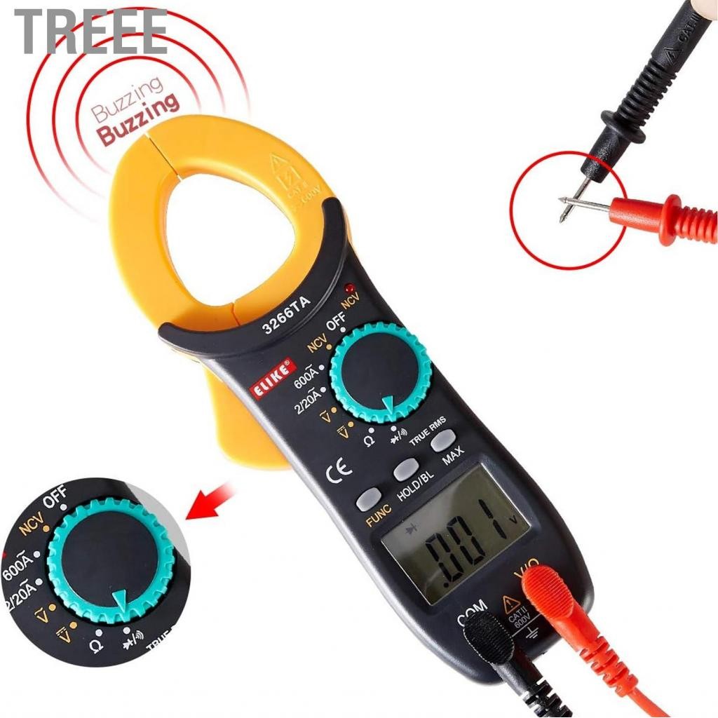Treee Treee-th True RMS Digital Clamp Meter พร้อมการตรวจจับ NCV Live ...