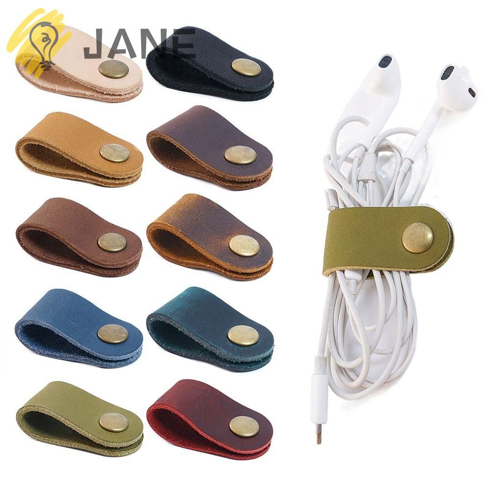 JANE Cable Management, Mini Leather Cable Winder, Cartoon Cord ...