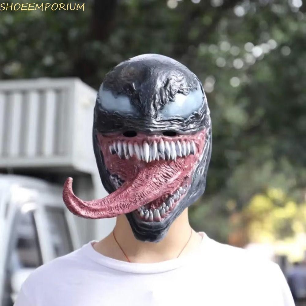 SHOEEMPORIUM Venom Headgear/หุ่นมือ, The Last Dance ฮาโลวีน Venom คอสเ ...