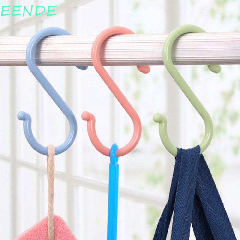 EENDE ตะขอรูปตัว S ที่ใส่กุญแจผ้าเช็ดตัวประตูแบบแขวนพลาสติกอเนกประสงค์ ...