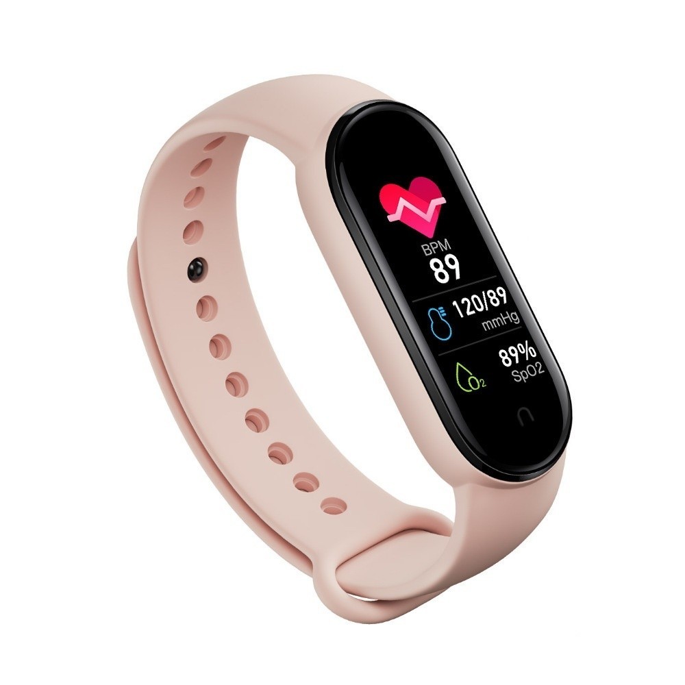 M6สมาร์ทนาฬิกาผู้ชายผู้หญิง Heart Rate Monitor บลูทูธกีฬา Smartwatch ...