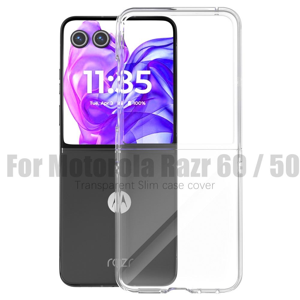 สําหรับ Motorola Razr 50 Razr 60 Ultra Case Clear กันกระแทกโปร่งใสฝา ...