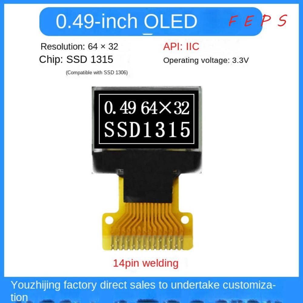 FEPS OLED Screen Board, 14PIN IPS OLED Screen Display, inteligente 64* ...