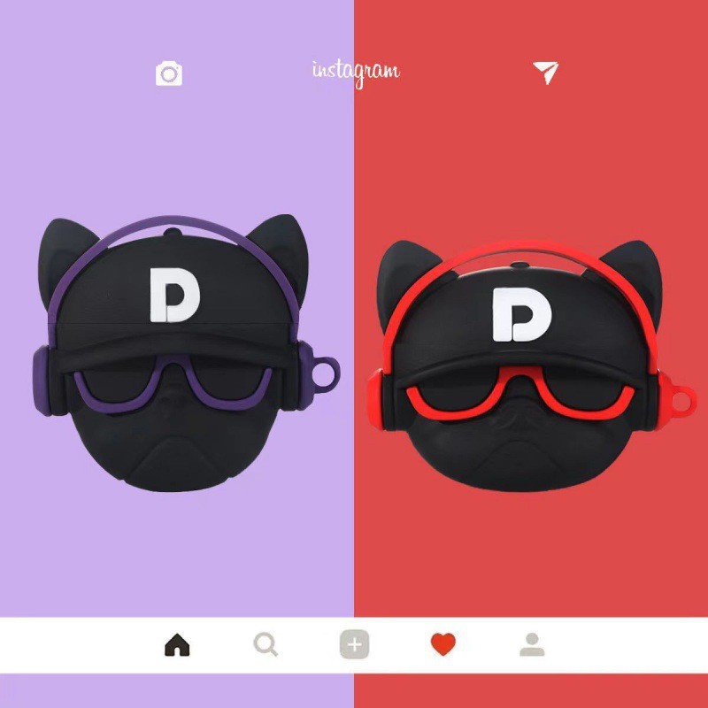Hip Hop Bulldog ซิลิโคนปลอกสําหรับ AirPods 1 2 3 4 ANC PRO3 2 PRO เคส ...