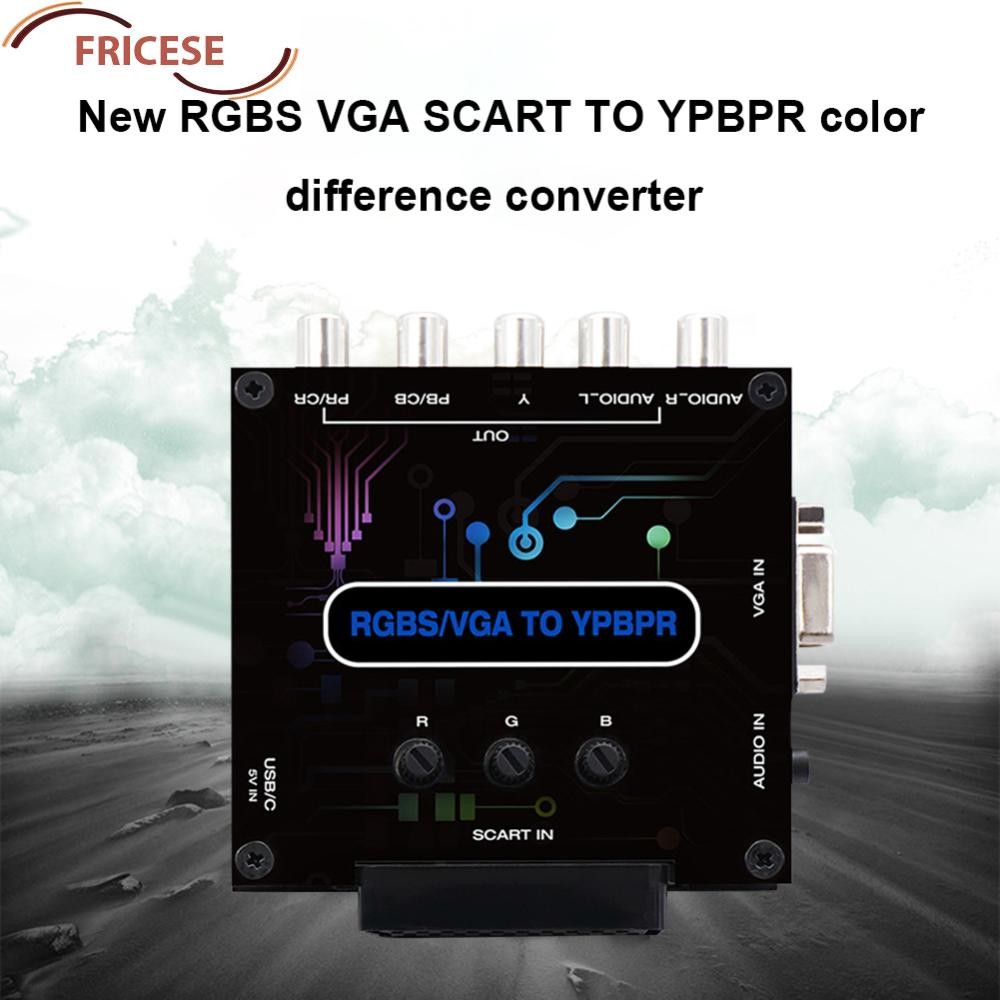 RGBS VGA SCART TO YPBPR Converter เกมคอนโซล RGBS VGA SCART TO YPBPR สี ...