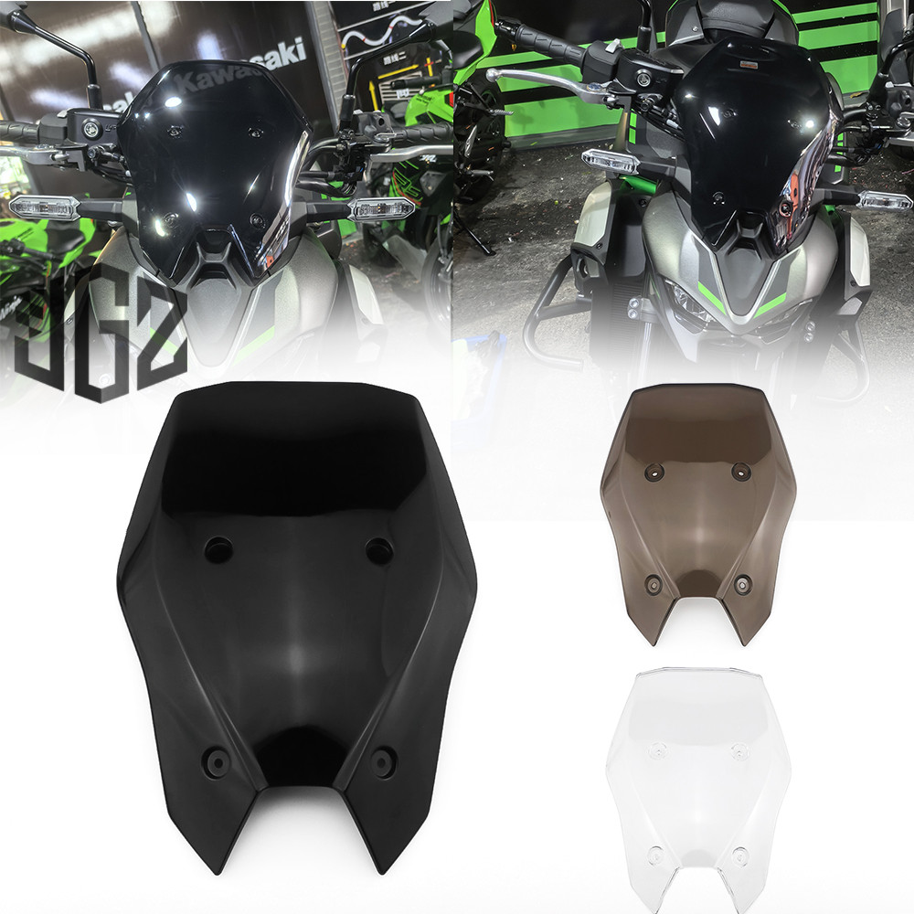 สําหรับ KAWASAKI Z900 / Z900SE 2025 กระจกรถจักรยานยนต์สีดํา Visor Air ส ...