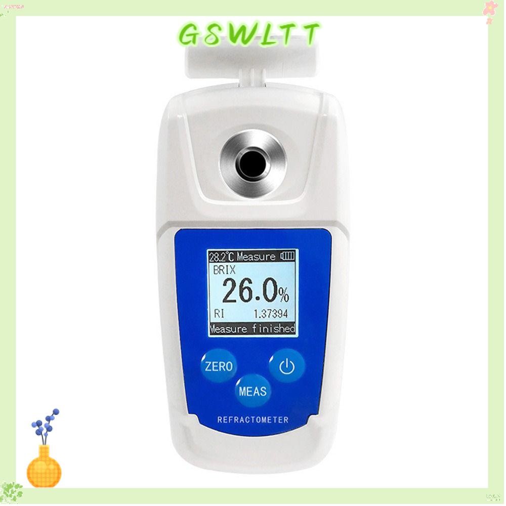 GSWLTT Brix Tester, Mini ±0.2% Precision Digital Brix Refractometer,มือ ...