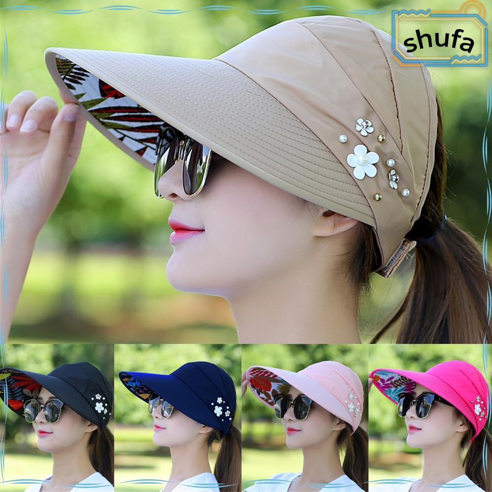 SHUFA หมวกปีกกว้างพับได้ สำหรับวันหยุดและฤดูร้อน | Shopee Thailand