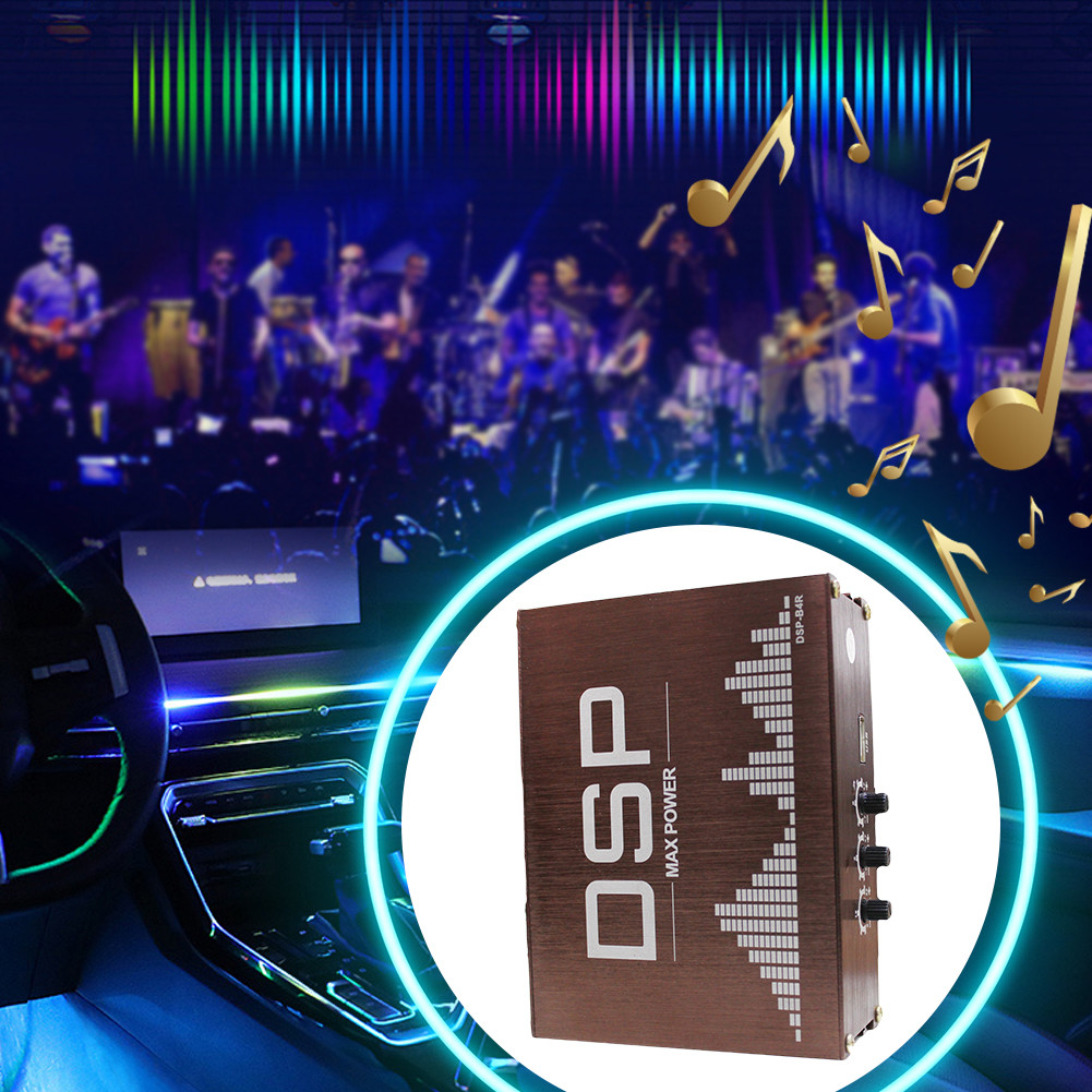 ดล1♣ 4x50W รถ DSP ดิจิตอลจอแสดงผลสนับสนุน APP ควบคุม DSP รถ Power Amplifier รถ DSP เครื่องขยาย ...
