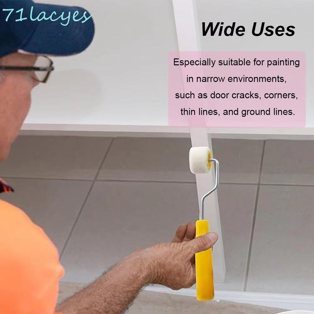 LACYES Mini Paint Rollers, Plastic Touch Up Trim Edge Trim Edge Brush ...