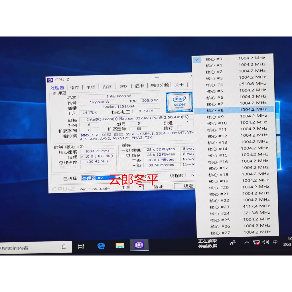 Intel to Strong Platinum 8279W CPU Positive Display Version 2.5G Ruibin ...