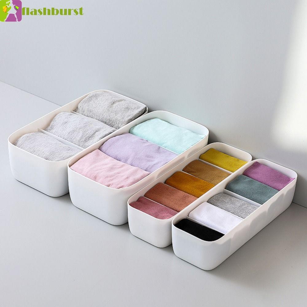 FLASHBURST ถุงเท้า Bra Storage Case, พลาสติก 3/5 กริดกล่องเก็บชุดชั้นใน ...