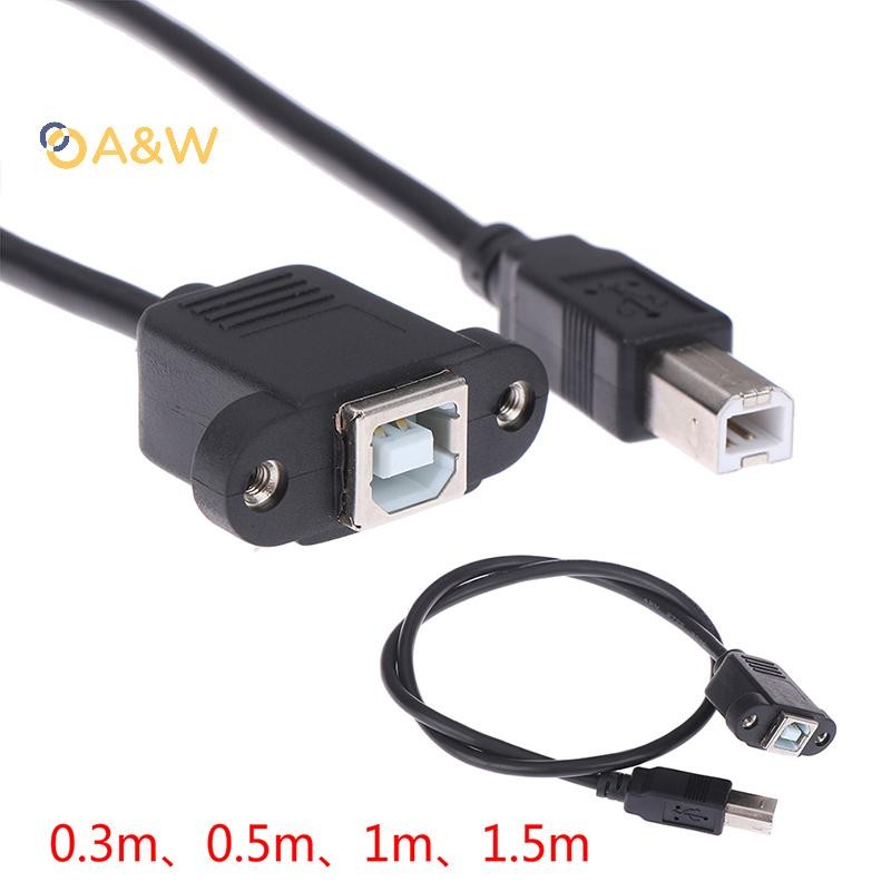 A&W USB 2.0 Type B Male to Type B Female Printer Extension Cable With ...