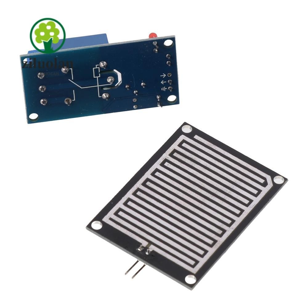ZILUOLAN Raindrops Sensor,ปรับ 12V Rain Dectection Module, Raindrop ...