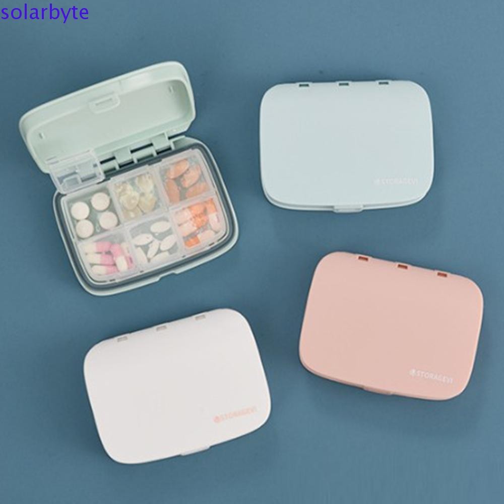 SOLARBYTE 7 วันกล่องยากล่องยายากรณีกล่องขนม 4/6 ตารางแบบพกพาสะดวกกล่องเก็บ | Shopee Thailand