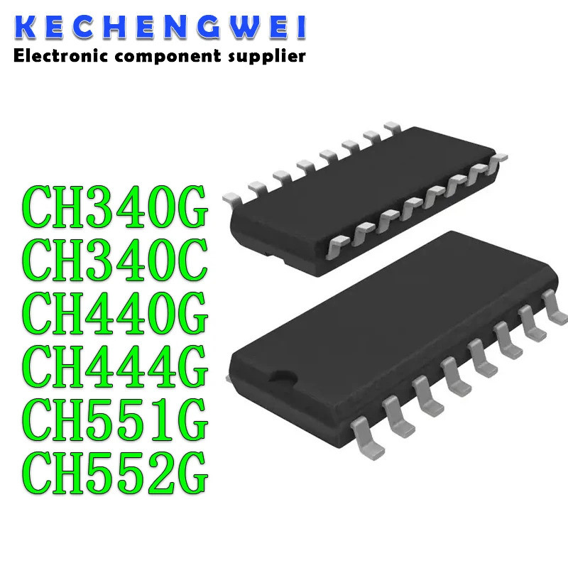 5PCS CH340G 340G CH340C 340C CH340 CH440G CH440 CH444G CH551G CH551 CH552G CH552 SOP16 ชิป ic ...