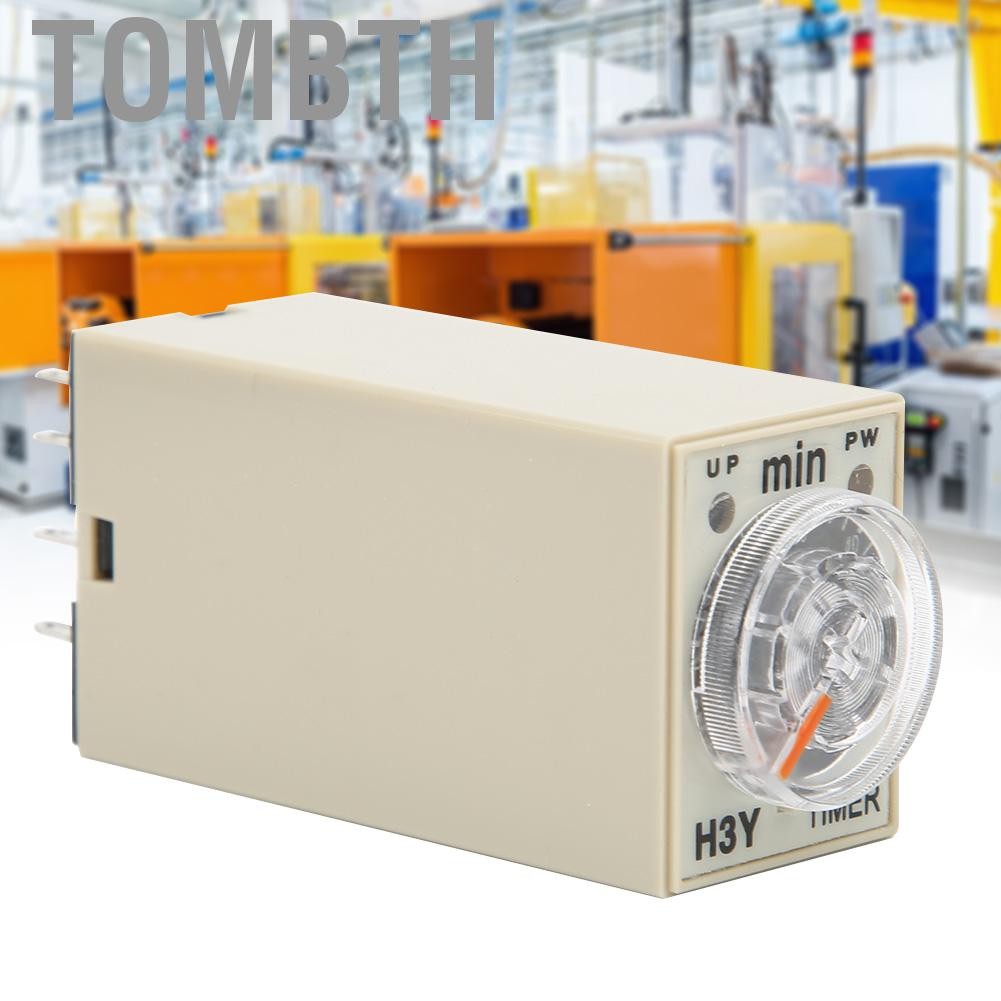 Tombth H3Y-2 Delay Timer Dial Type 5a วัตถุประสงค์หลายจุด (110VAC ...
