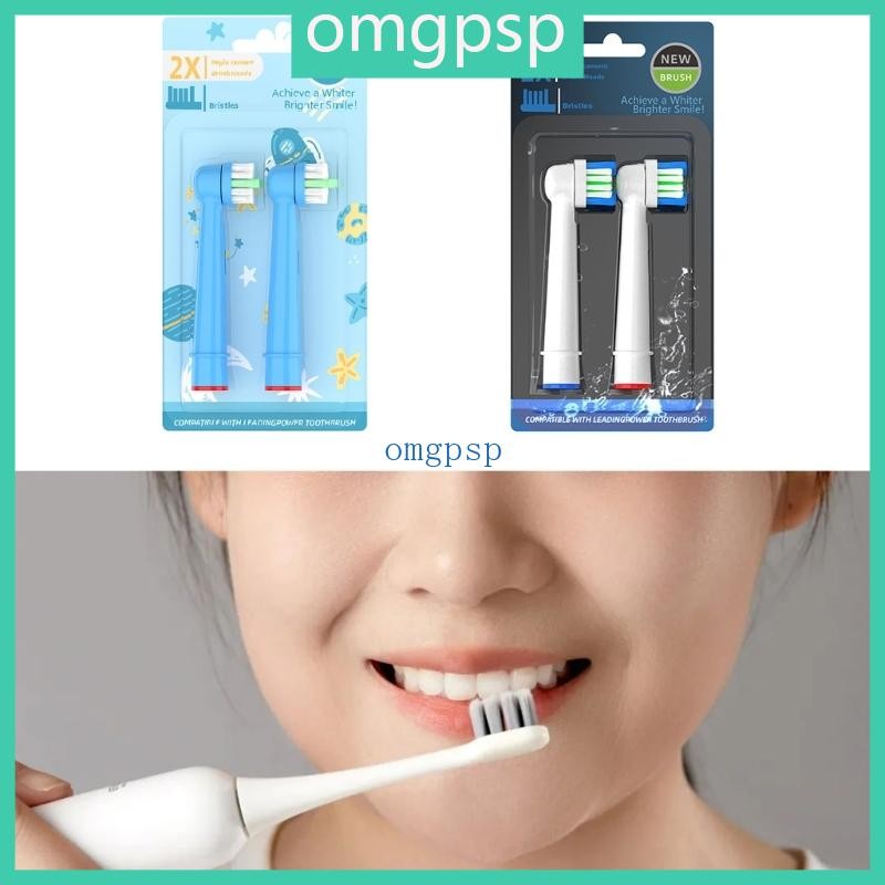 OMG Double Pack Electric Brush Tip Replacements หัวแปรงสีฟัน แพ็คเกจที่ ...
