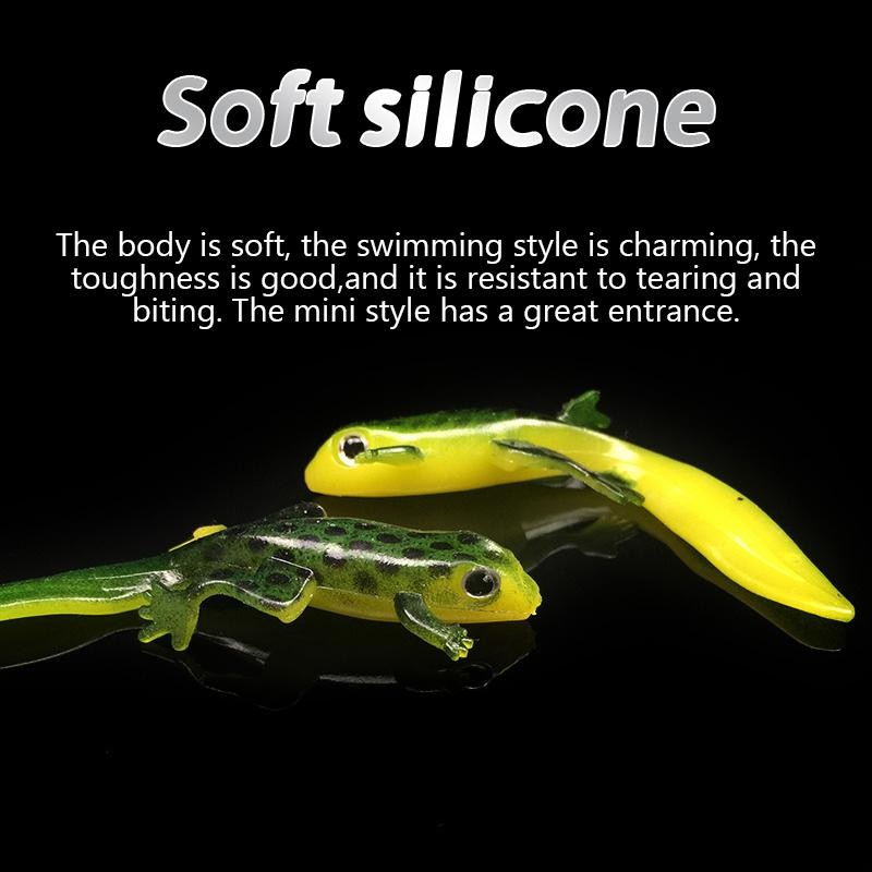 Twth Lua เหยื่อนุ่ม Soft Dollfish 7.5 ซม./3g Thunder Frog Lizard ...