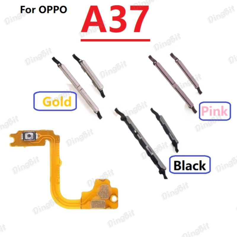 ใหม่สําหรับ Oppo A37 A37M A37T ปุ่มเปิดสวิตช์ปิดปุ่มด้านข้าง Key Flex ...