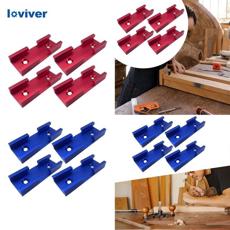 [Loviver] 4x Woodwork T Tracks อลูมิเนียม T Tracks มุมตัดที่ทนทาน ...