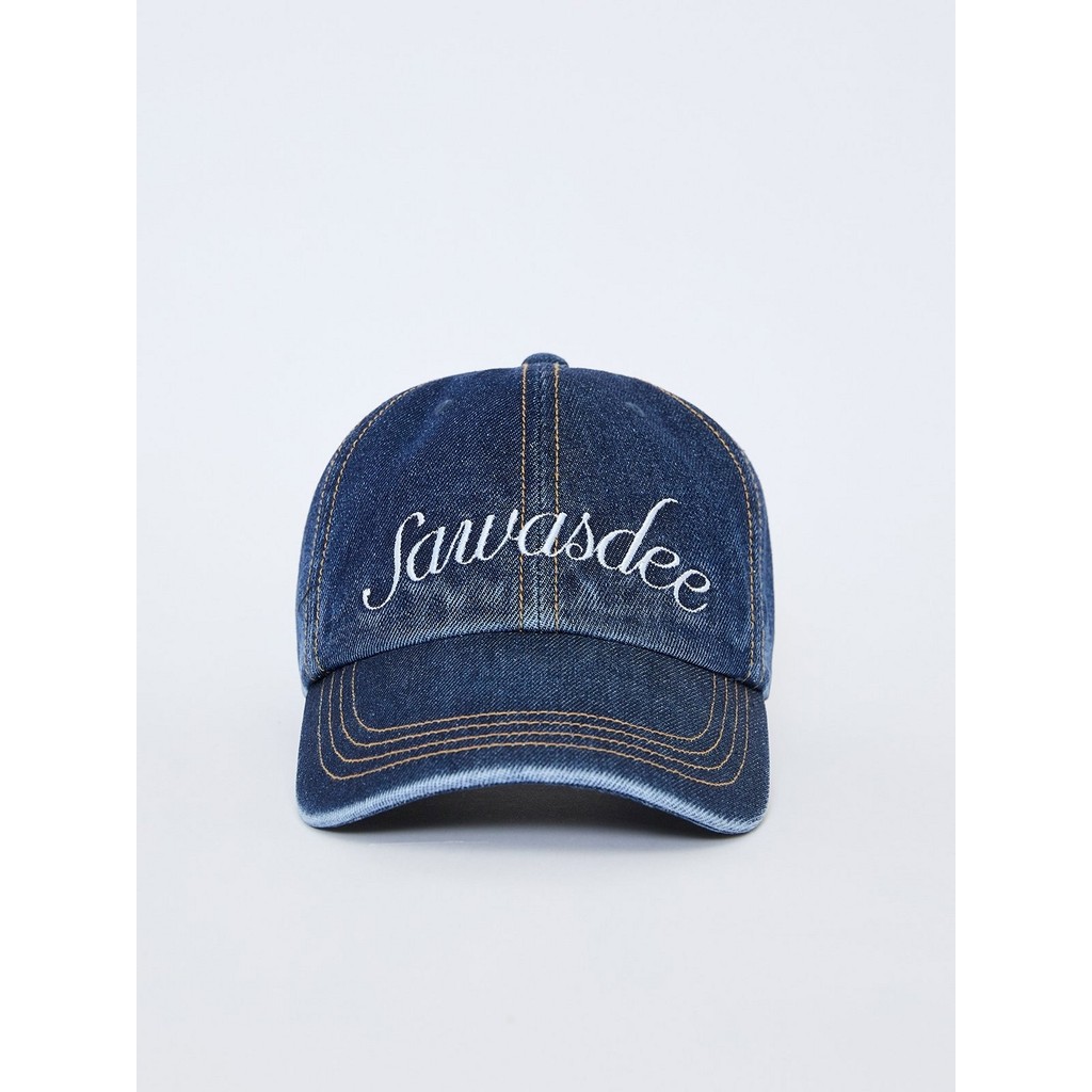 [Pomelo] หมวกยีนส์ปักลาย / Embroidered Denim Cap | Shopee Thailand