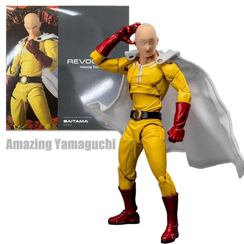 One Punch Man Revoltech Saitama Action Figure Amazing Yamaguchi One ...