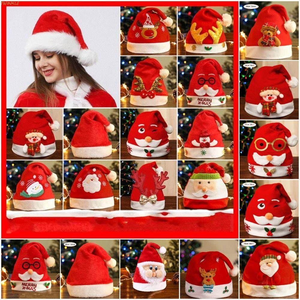 TWINKLE DIY หมวกคริสต์มาสของเล่น, Penguin Santa Claus เด็ก Xmas Arts ...