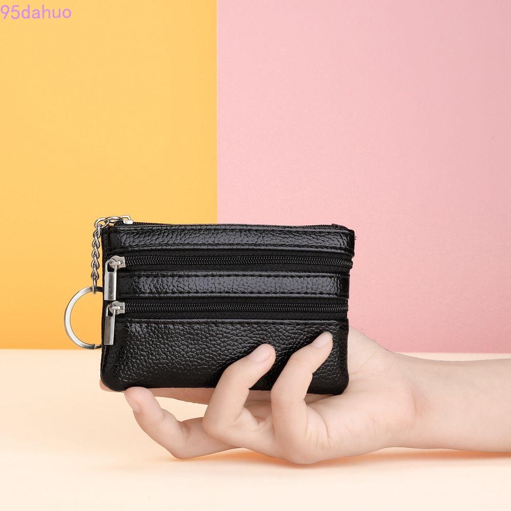 DAHUO กระเป๋าใส่เหรียญแบบคลาสสิกสำหรับผู้หญิง ทำจากหนังPU ขนาดเล็กน่ารักและใช้งานได้หลากหลาย ...