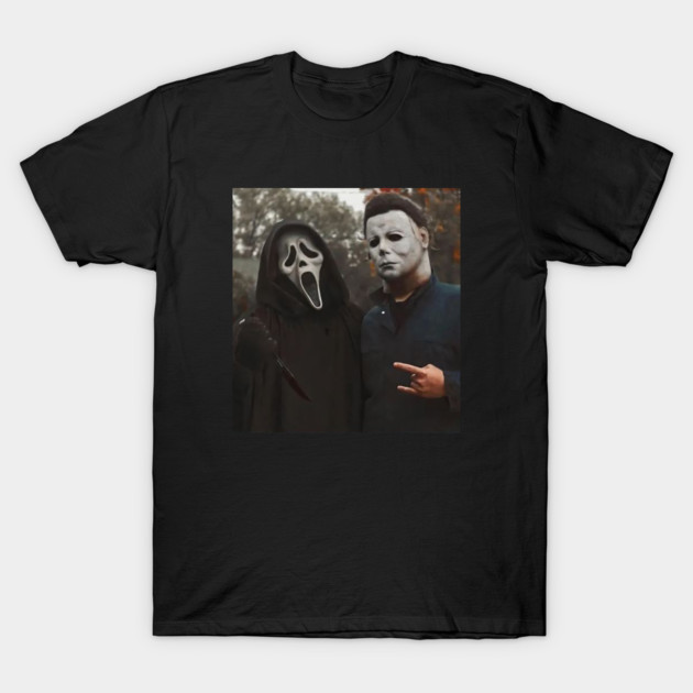 เสื้อยืด Vintage Vintage 90s Halloween Ghost face Scream Michael Myers ...