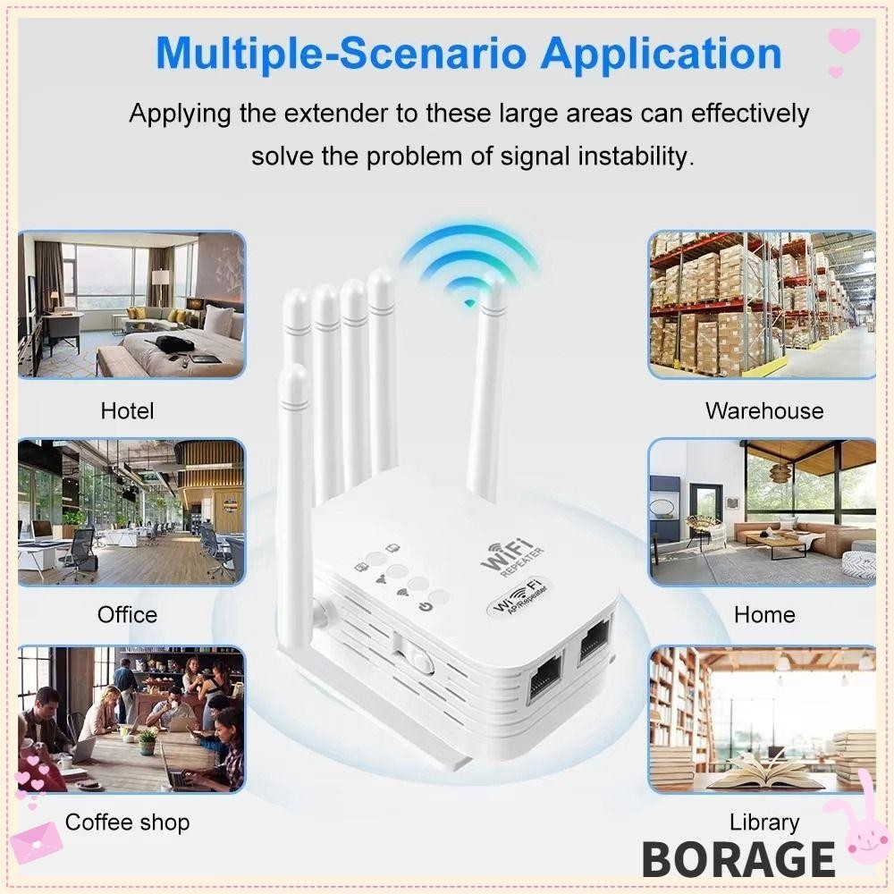 BORAG WiFi Repeater, 2.4G/5G Wireless WiFi Extender, Router Dual-Band 1200Mbps 802.11ac WiFi ...