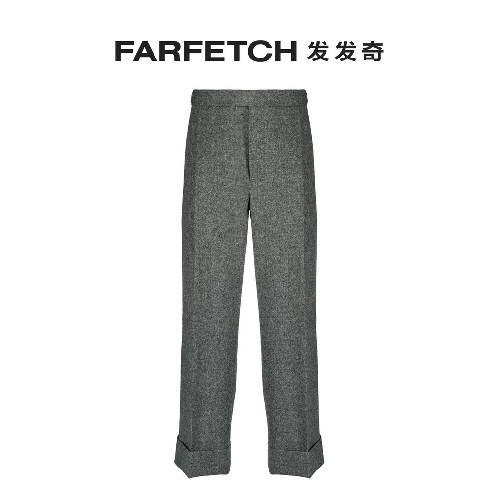Tom Browne Mens Off-Ankle Fine Cut Pants FARFETCH | Shopee Thailand